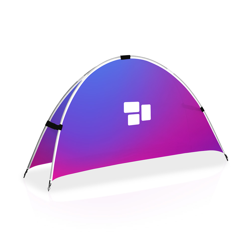 Strand Banner Komplettsystem mit hochwertigem Druck